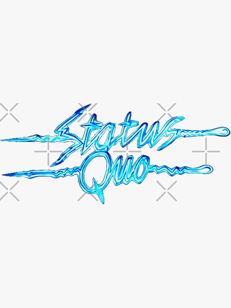 "status quo blue art" Sticker for Sale by pargoyy | Redbubble