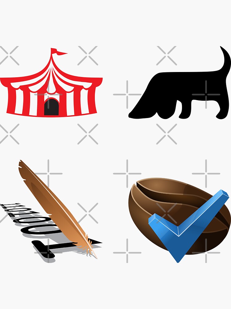 Apache Bigtop, Bloodhound, BookKeeper, BVal- 4x Sticker Combo Pack ...