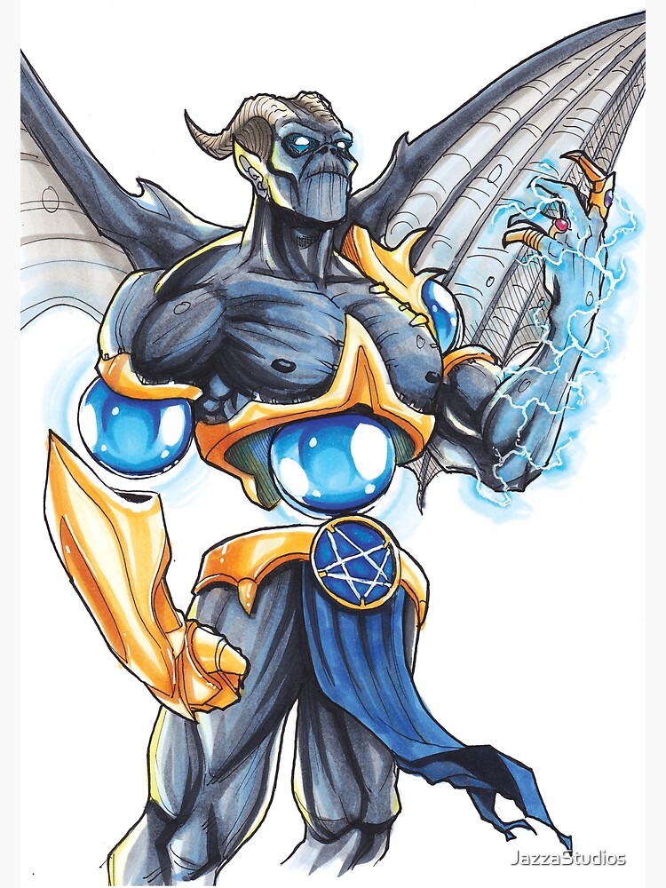 "Demonic Cyborg" Art Print by JazzaStudios | Redbubble