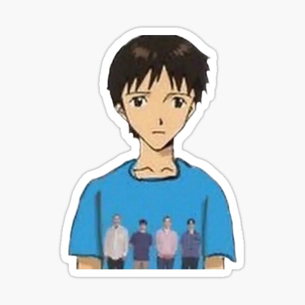 "Weezer shinji " Sticker for Sale by midstuff | Redbubble