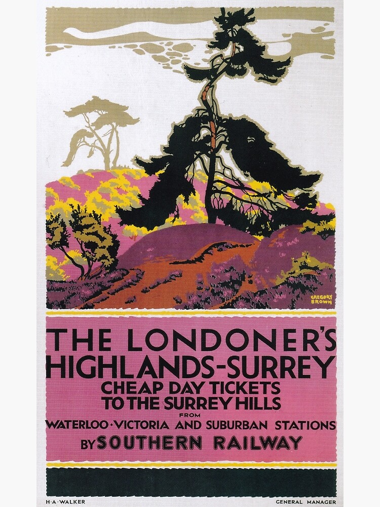 Vintage Railway Travel Poster - 1926 Classic Semi-Gloss Poster sold by ...