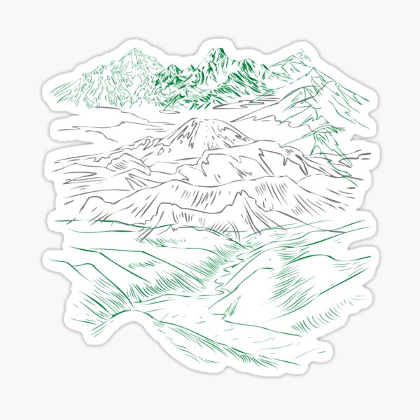 "Hill " Sticker for Sale by RCChaudhary | Redbubble