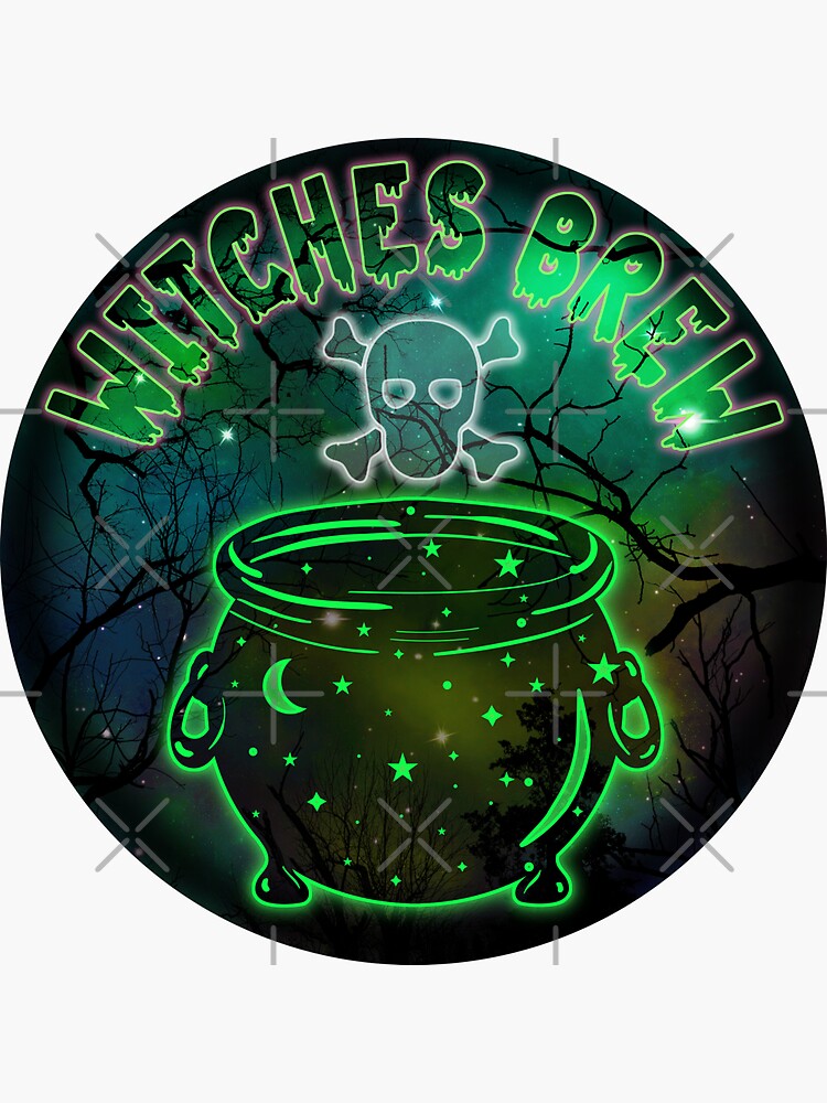 "witches brew" Sticker for Sale by emelinepons | Redbubble