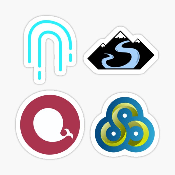 Apache Druidio, Streams, ECharts, Felix - 4x Sticker Combo Pack ...