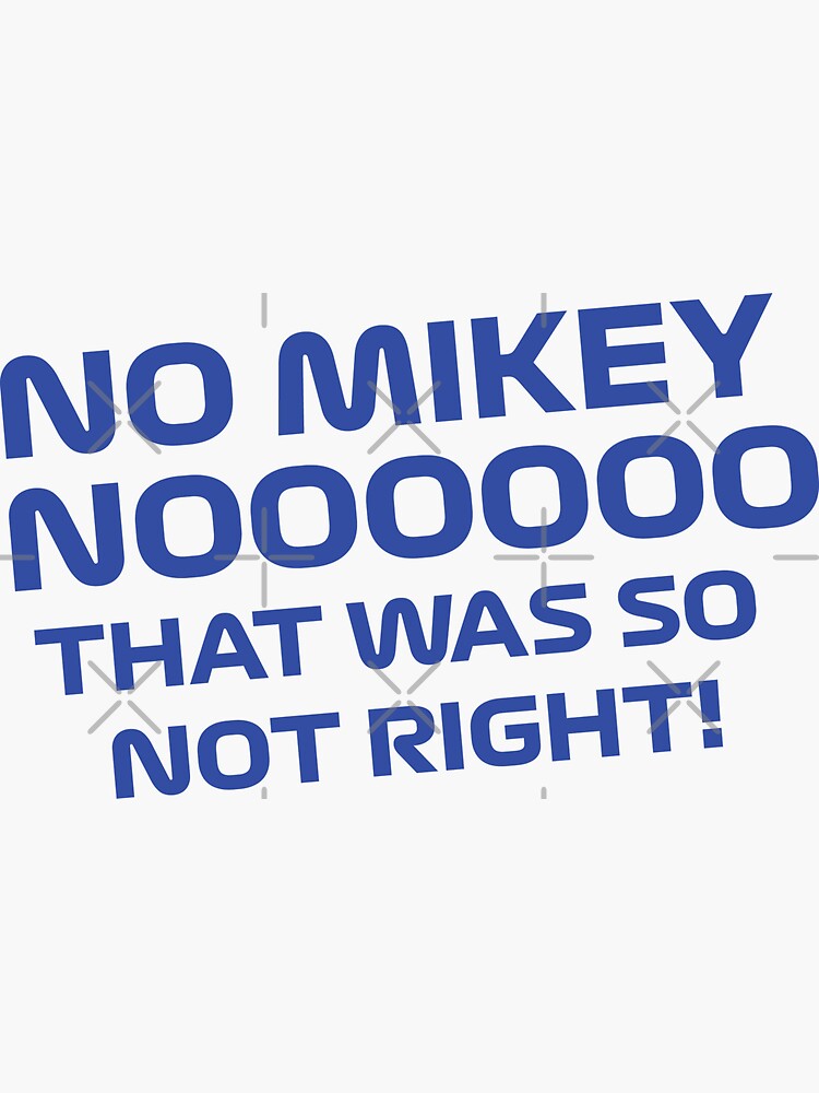 "No Mikey No Toto" Sticker for Sale by fe2kak | Redbubble