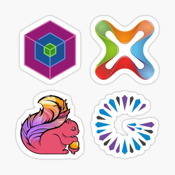 Apache Fineract, Flex, Flink, Geode - 4x Sticker Combo Pack" Sticker ...