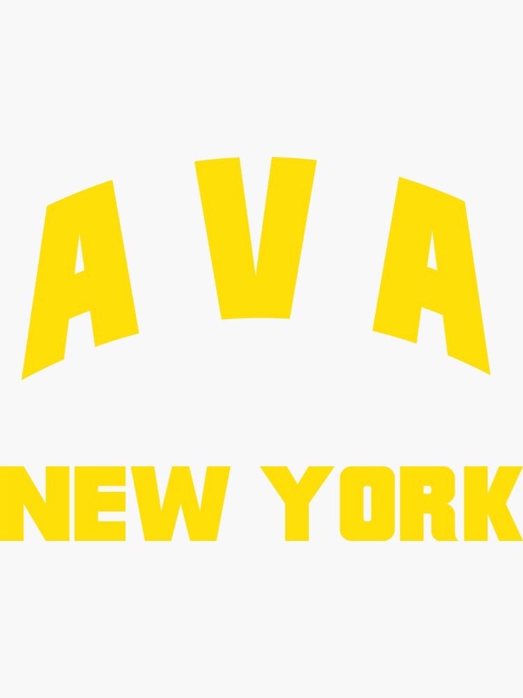 "Ava, New York" Sticker for Sale by TheMulch | Redbubble
