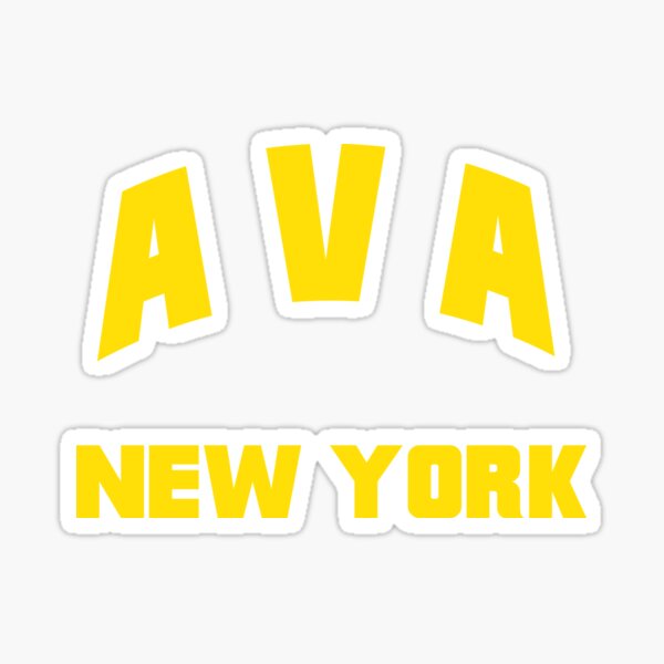 "Ava, New York" Sticker for Sale by TheMulch | Redbubble