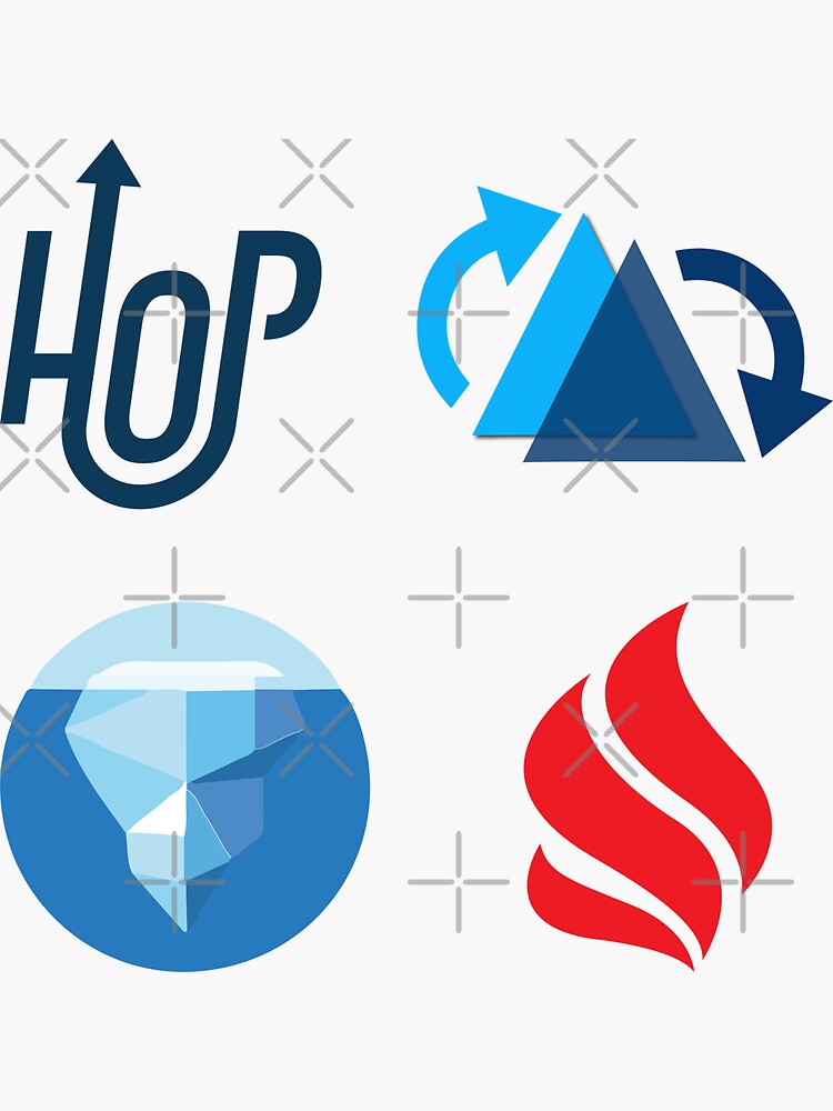 Apache Hop, Hudi, Iceberg, Ignite - 4x Sticker Combo Pack" Sticker for ...