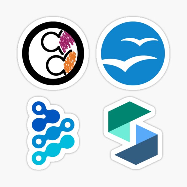Apache OpenMeetings, OpenOffice, OpenWebBeans, OpenWhisk - 4x Sticker ...