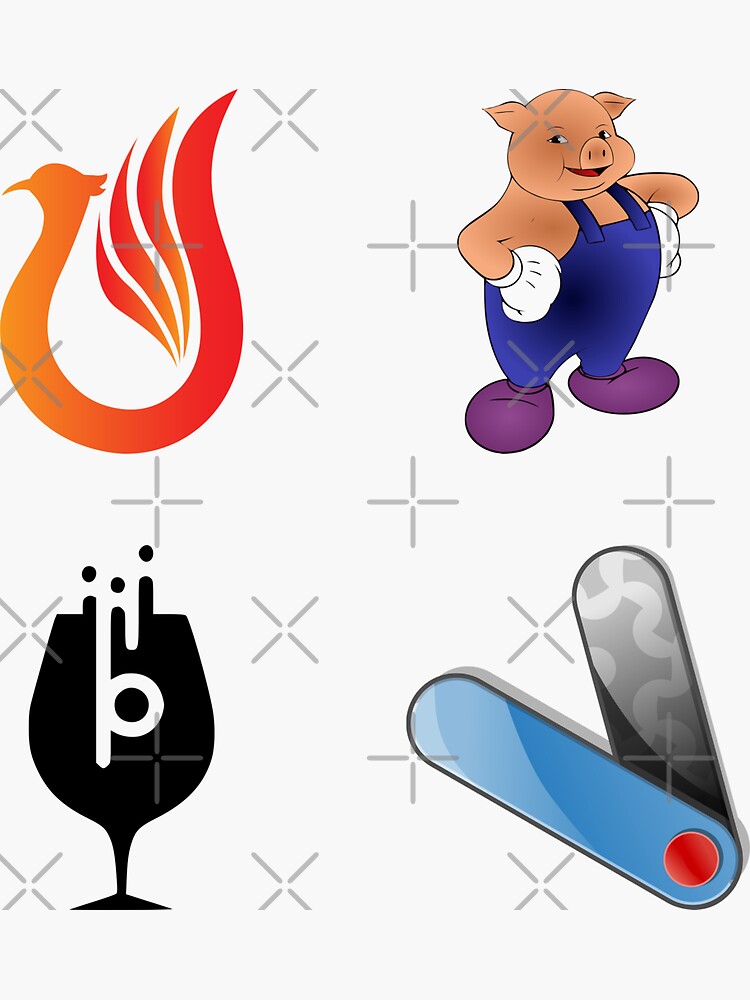 Apache Phoenix, Pig, Pinot, Pivot - 4x Sticker Combo Pack" Sticker for Sale by thisisgeekvana ...