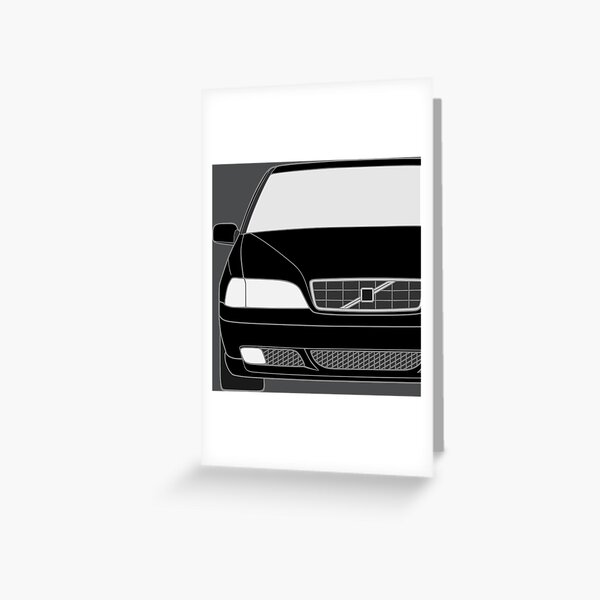 "Volvo S70R V70R 1997-2000 black stone 019 color" Greeting Card for ...