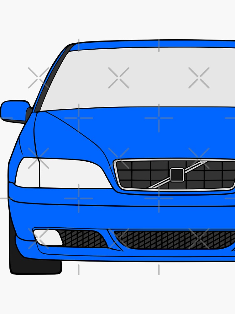 "Volvo S70R V70R 1997-2000 laser blue color" Sticker for Sale by ...