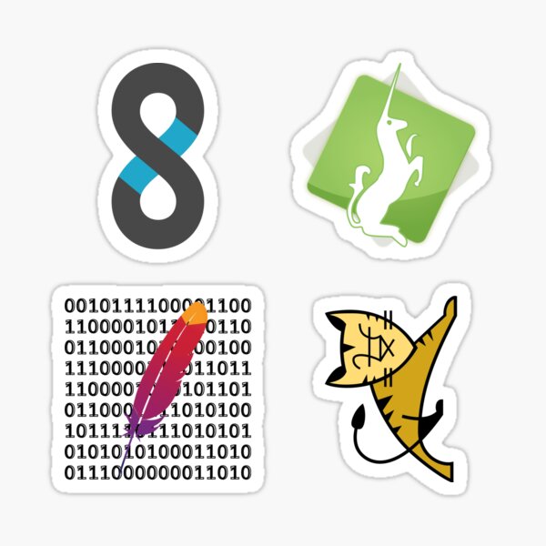 Apache Superset, Tapestry, Tika, Tomcat - 4x Sticker Combo Pack" Sticker for Sale by ...