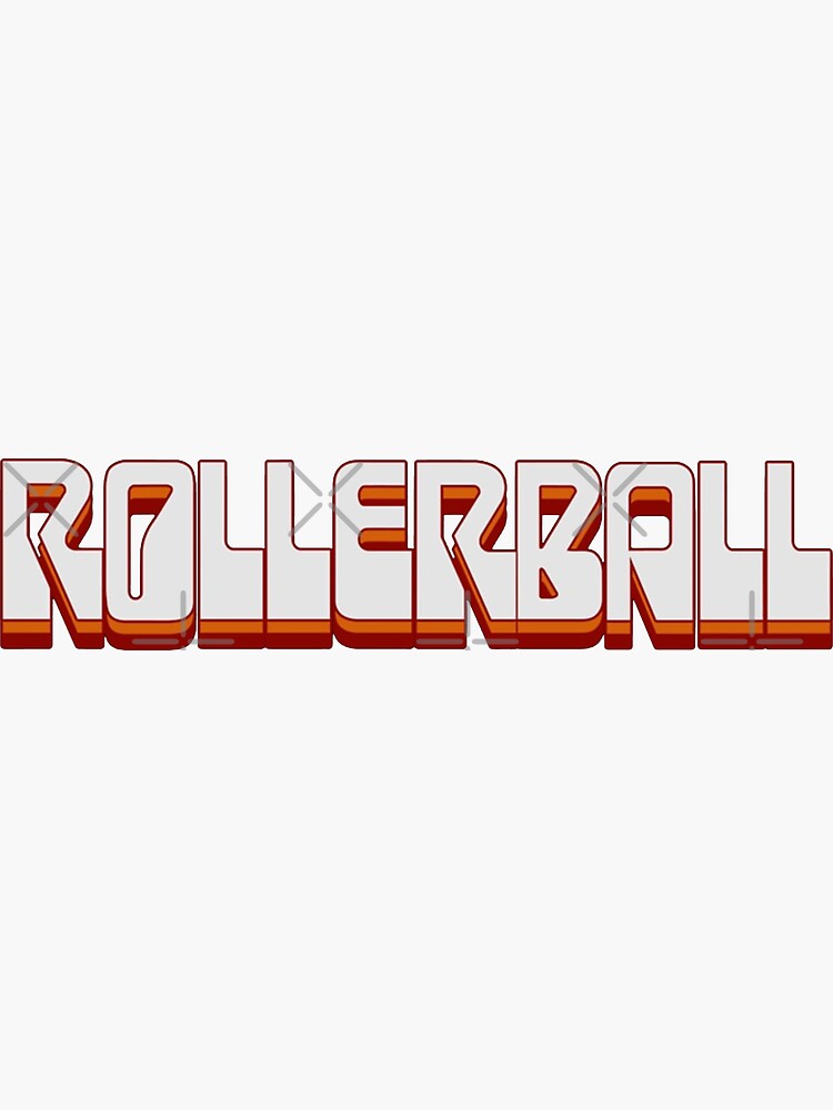 "Rollerball Logo " Sticker for Sale by 1991vintage | Redbubble