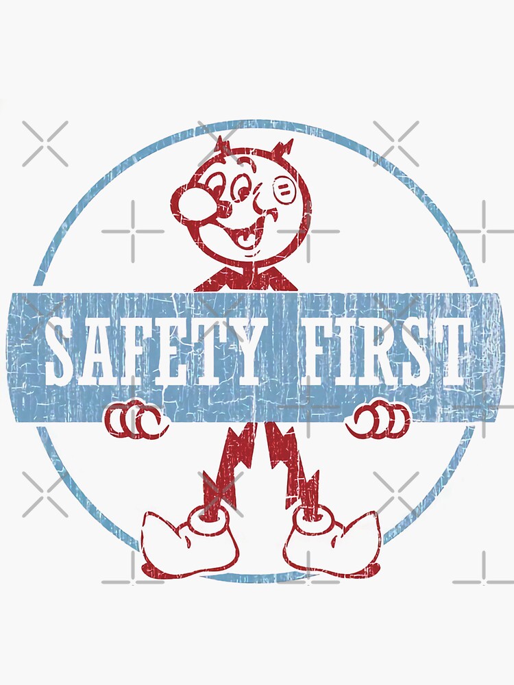 "safety first" Sticker for Sale by canhamris | Redbubble