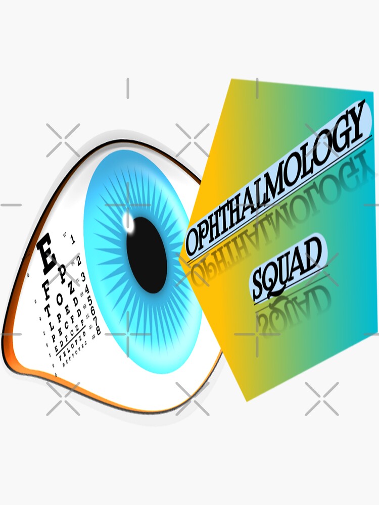 "Ophthalmology squad" Sticker for Sale by RendoRed | Redbubble
