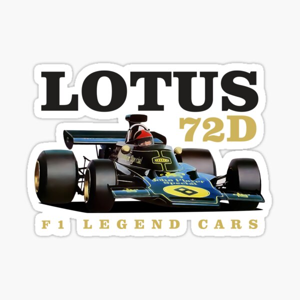 "Lotus f1 car classic retro 70s style " Sticker for Sale by heatshop ...