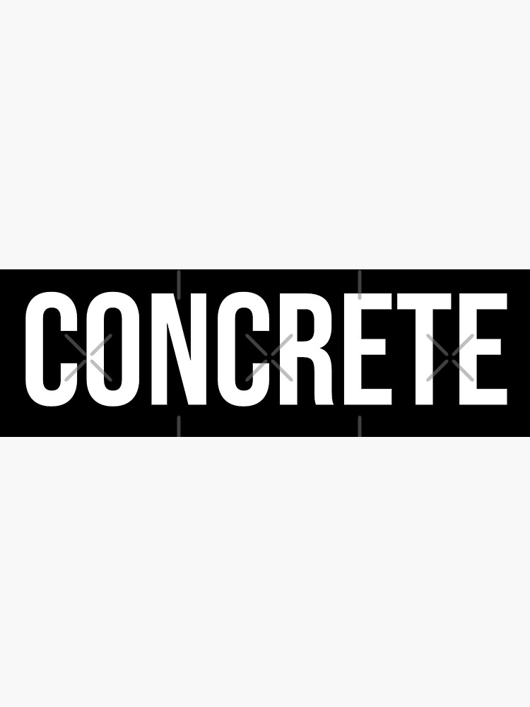 "Concrete Hard Hat design" Sticker for Sale by Fathom204 | Redbubble