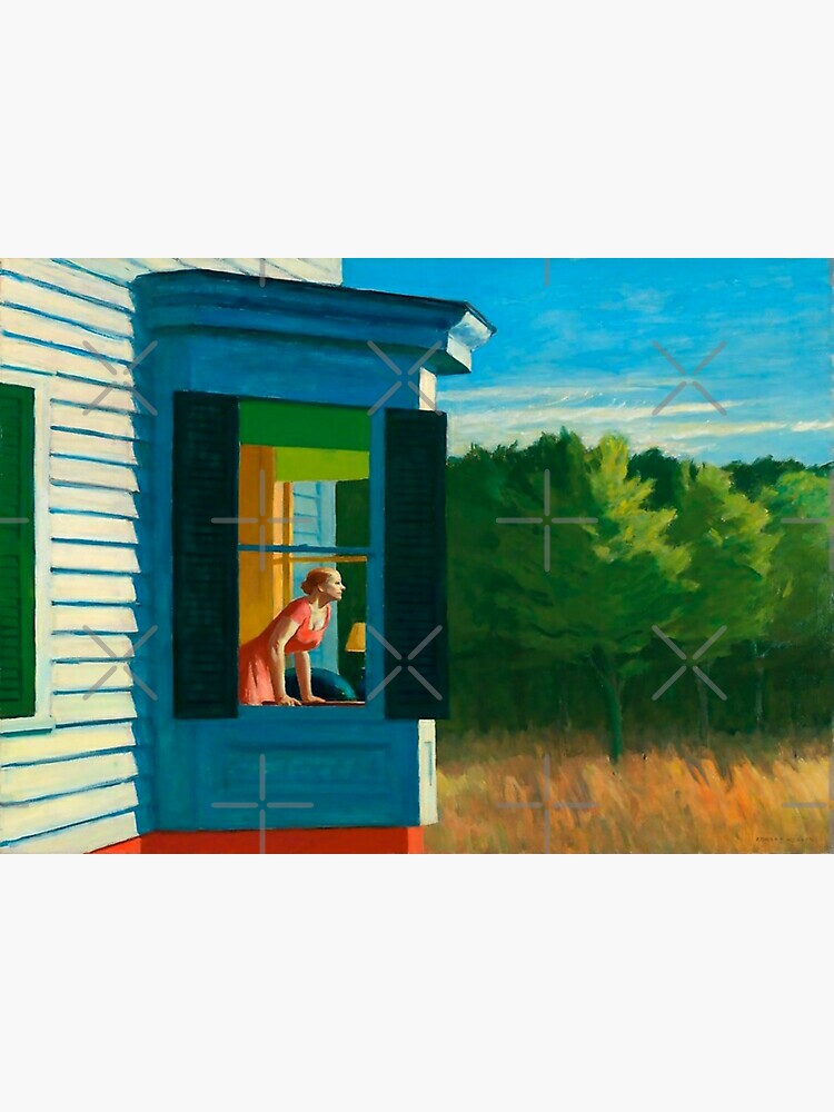 "Edward Hopper - Cape Cod Morning, 1950, artwork Edward Hopper" Sticker ...
