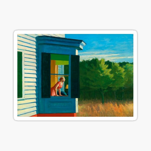 "Edward Hopper - Cape Cod Morning, 1950, artwork Edward Hopper" Sticker ...