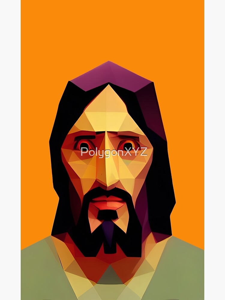 "Angry Jesus" Poster for Sale by PolygonXYZ | Redbubble