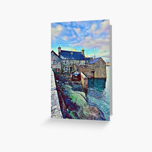 "Jimmy perez's house - the lodberry lerwick - shetland island" Greeting ...