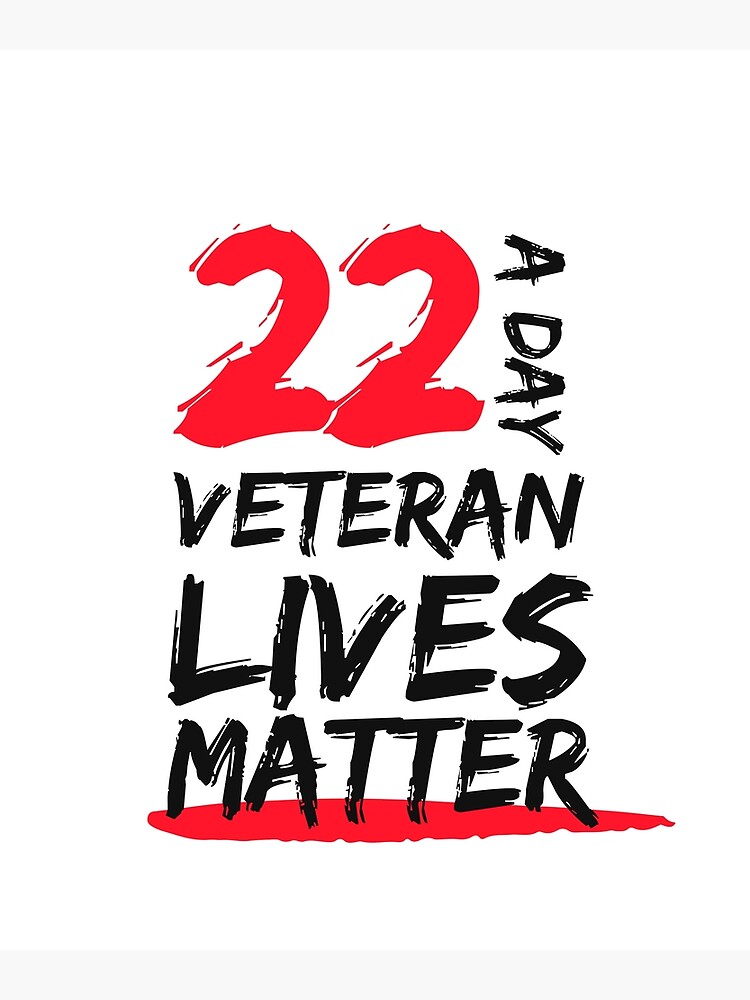 22 A Day Veteran Suicide Awareness Premium Matte Vertical Poster sold ...