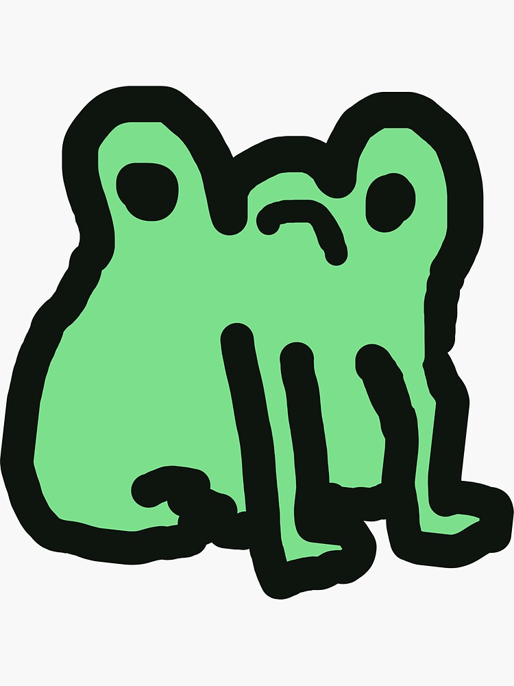 "Pouting frog" Sticker for Sale by dialon25 | Redbubble
