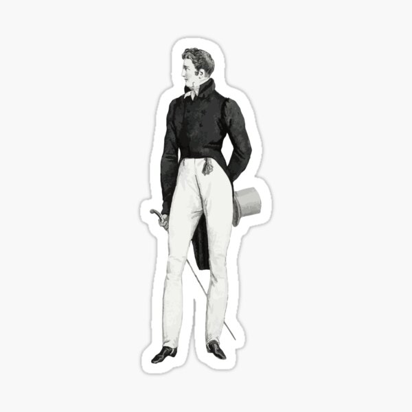 "Regency Gentleman" Sticker for Sale by CastlesClassics | Redbubble