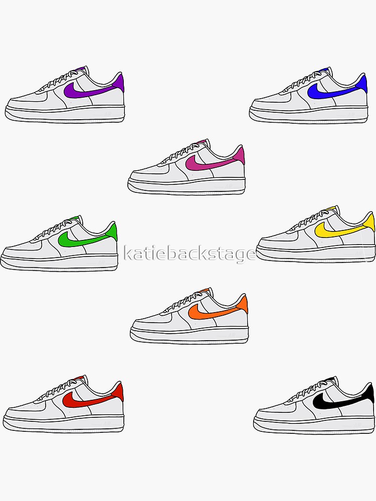 "Bright Shoe Sticker Pack" Sticker for Sale by katiebackstage | Redbubble
