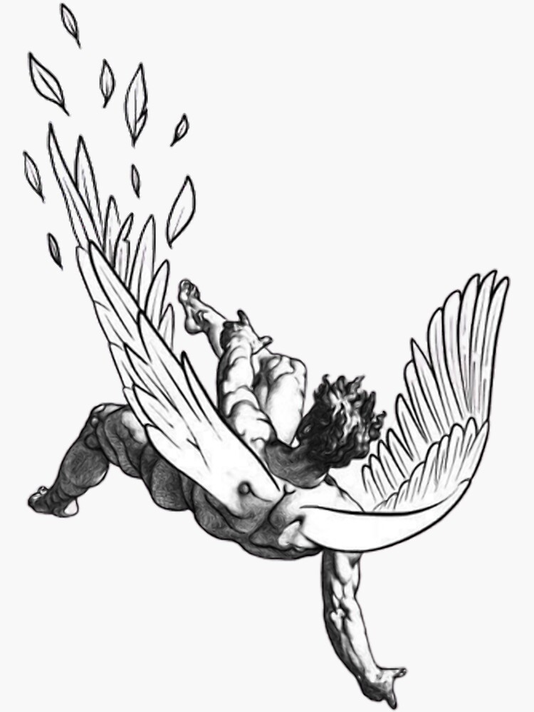 "Fallen Angel" Sticker for Sale by KeRaMu | Redbubble