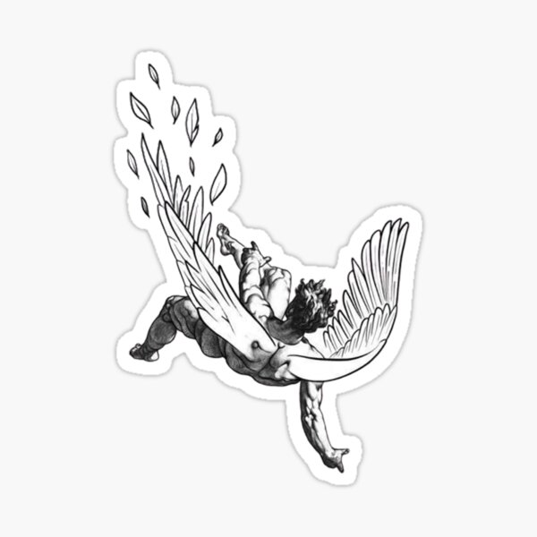 "Fallen Angel" Sticker for Sale by KeRaMu | Redbubble