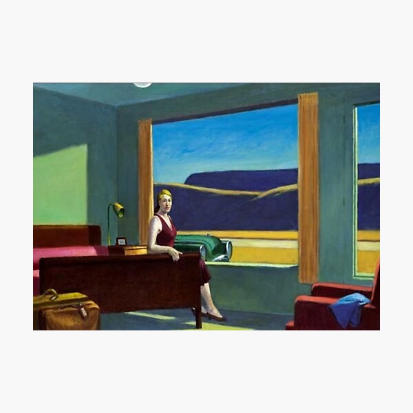 Lámina fotográfica «Edward Hopper, 'Western Hotel' Imprimir 1932, obra ...