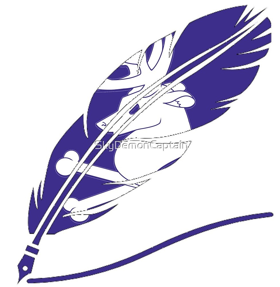 "Sky Demon Air Pirates - Emblem Feather" by SkyDemonCaptain | Redbubble