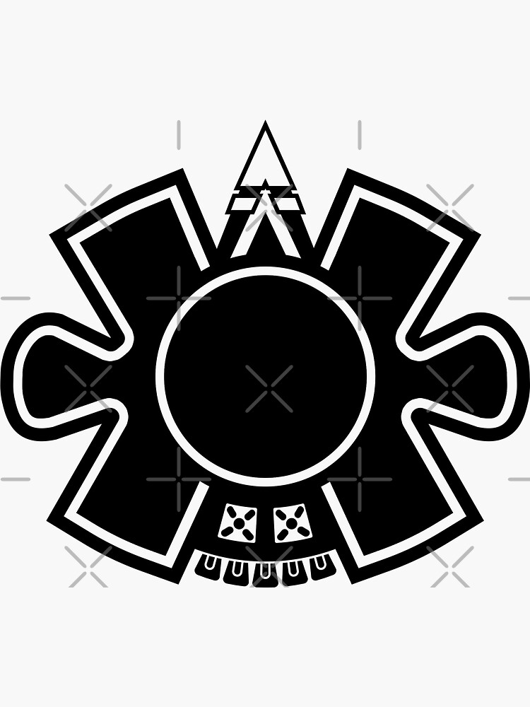 "Aztec Tribal Emblem Design" Sticker for Sale by boneytoes | Redbubble