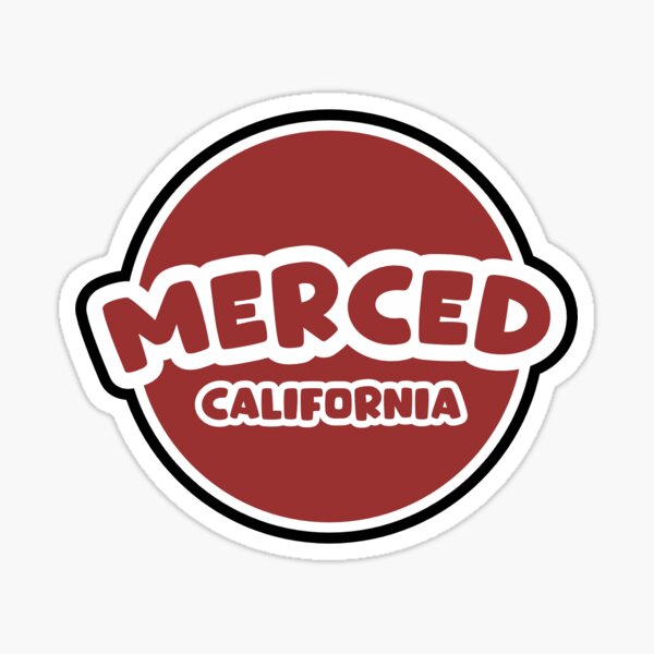 "Merced California Logo" Sticker for Sale by MoDesignsInc | Redbubble