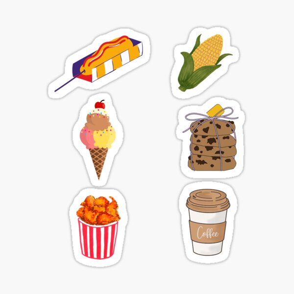 "mn state fair foods" Sticker for Sale by MCDLBoutiques | Redbubble