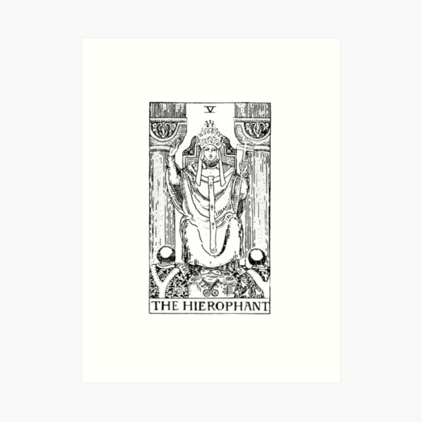 "The Hierophant Tarot Card | Major Arcana | Number 5 Tarot Card - The ...