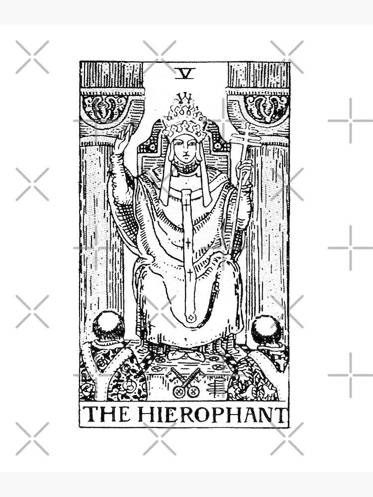 "The Hierophant Tarot Card | Major Arcana | Number 5 Tarot Card - The ...