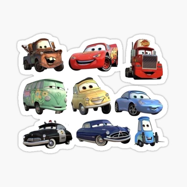 "Cars" Sticker for Sale by ALAnimes | Redbubble