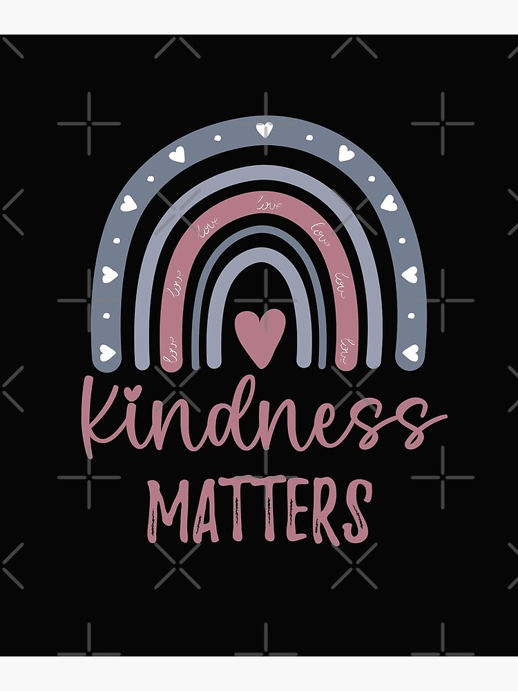 "Kindness Matters Boho Rainbow" Poster for Sale by HappyLifeCreate ...
