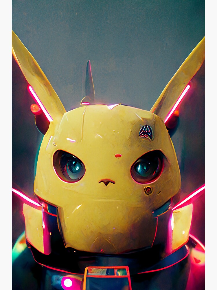 "MechaChu MK03" Sticker for Sale by VoidMakes | Redbubble