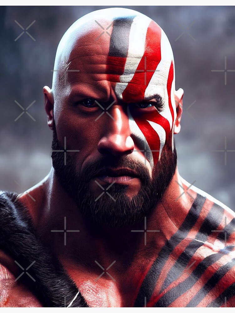 " Legendary Barbarian Warrior Painted With War Colours – Portrait Of A ...