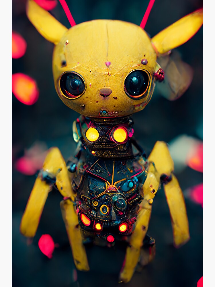 "MechaChu MK06" Sticker for Sale by VoidMakes | Redbubble