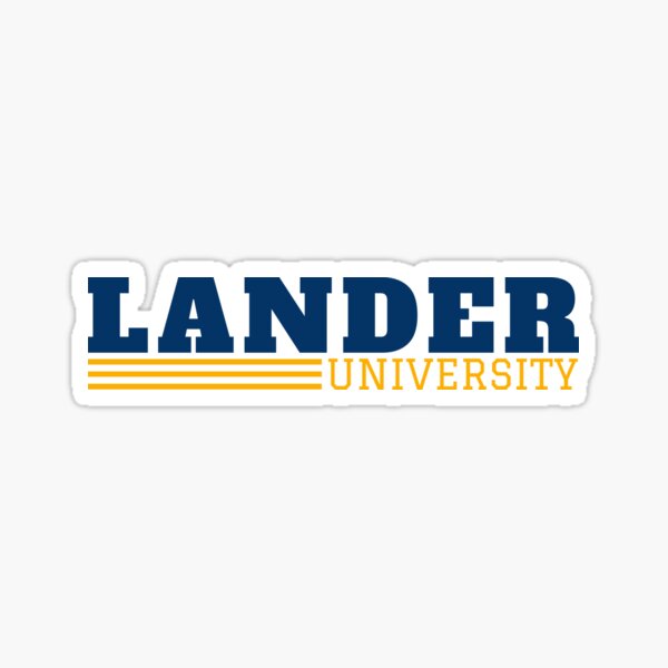 "Vintage Lander University" Sticker for Sale by collegeAnduniv | Redbubble