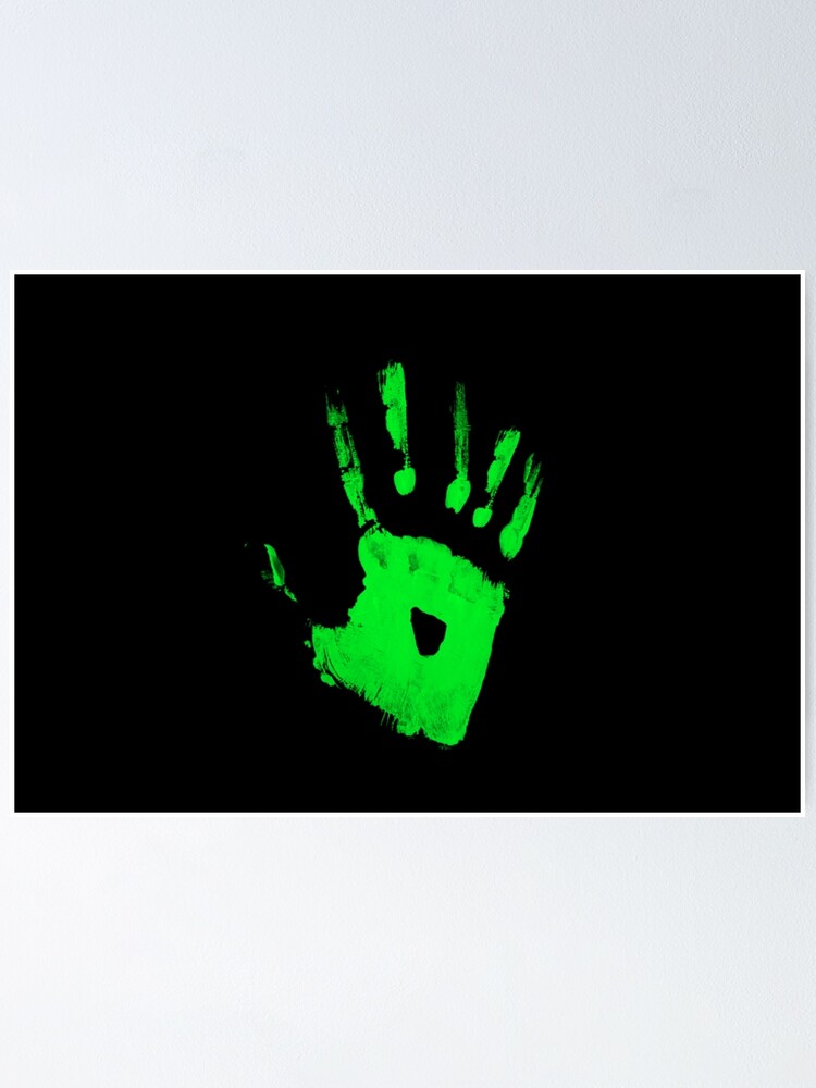 Póster «Phasmophobia Obake huellas dactilares» de NovocainArt | Redbubble