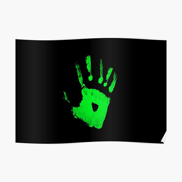 Póster «Phasmophobia Obake huellas dactilares» de NovocainArt | Redbubble