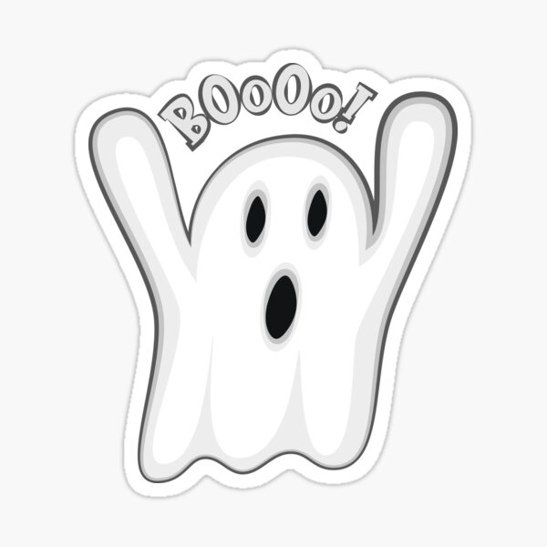"Halloween Ghost Design Boo!" Sticker for Sale by facegm | Redbubble