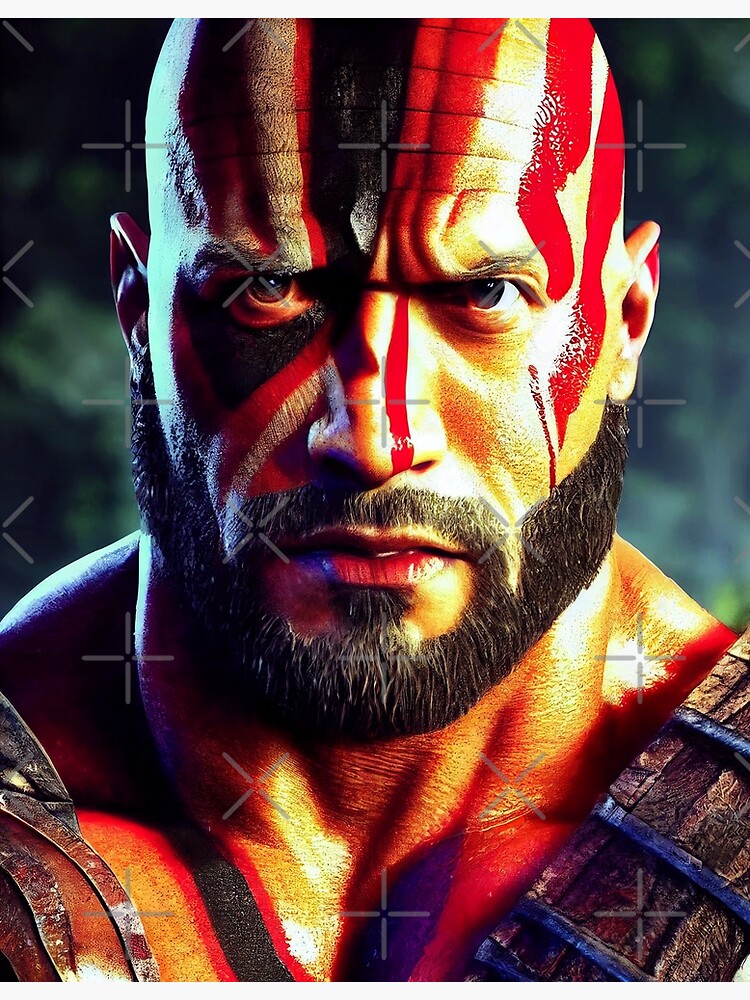 "Legendary Barbarian Warrior Painted With War Colours – Portrait Of A ...